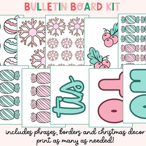 Christmas Classroom Decor | Christmas Bulletin Board Kit | Gingerbread ...