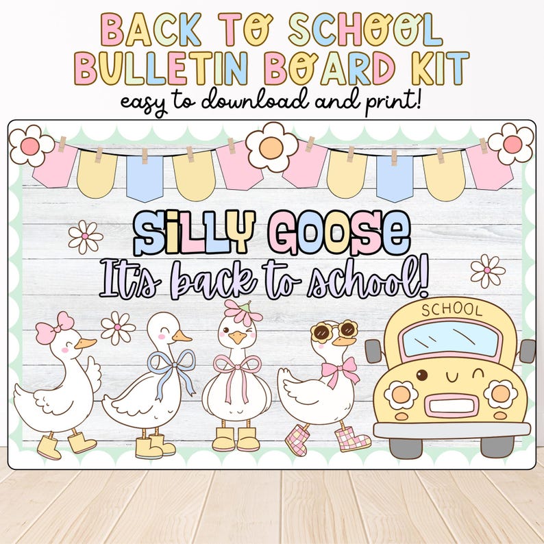 Silly Goose Bulletin Board Kit: Back to School Classroom Decor ...