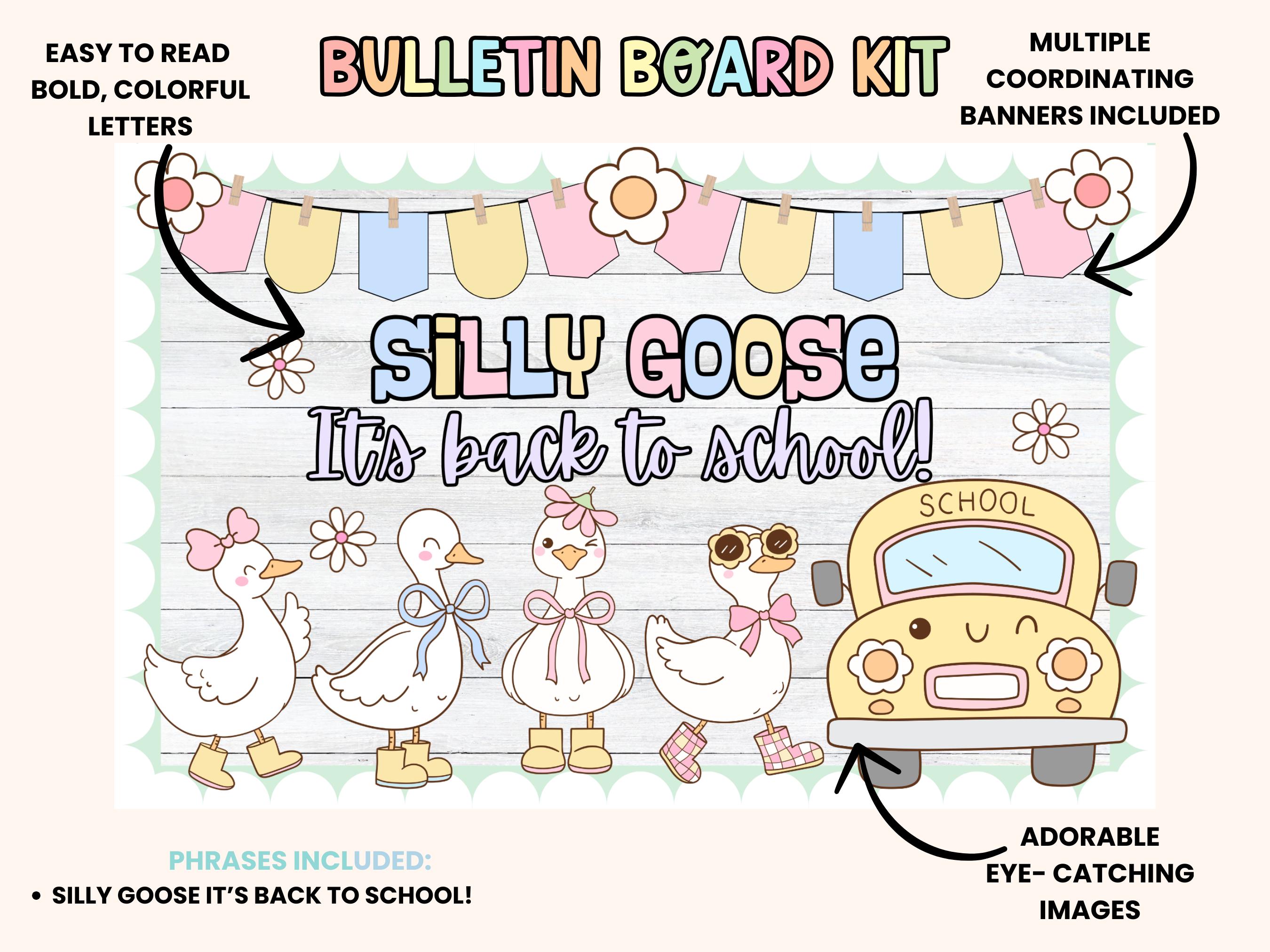 Silly Goose Bulletin Board Kit: Back to School Classroom Decor ...