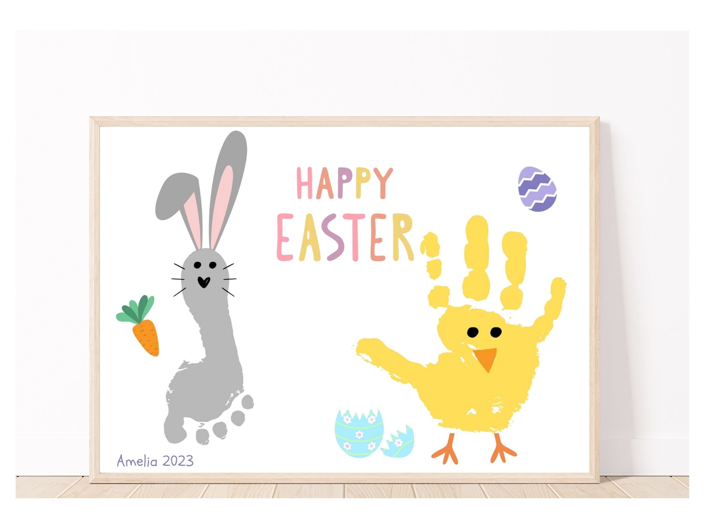 5 Minute Crafts for Easter, Handprint Art for Easter, Easter Keepsake ...