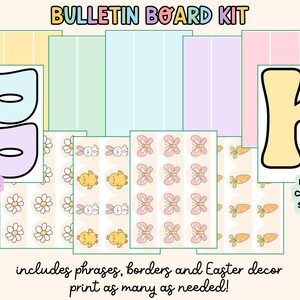 Easter Bulletin Board Kit: Spring Classroom Decor (digital Download) - Etsy