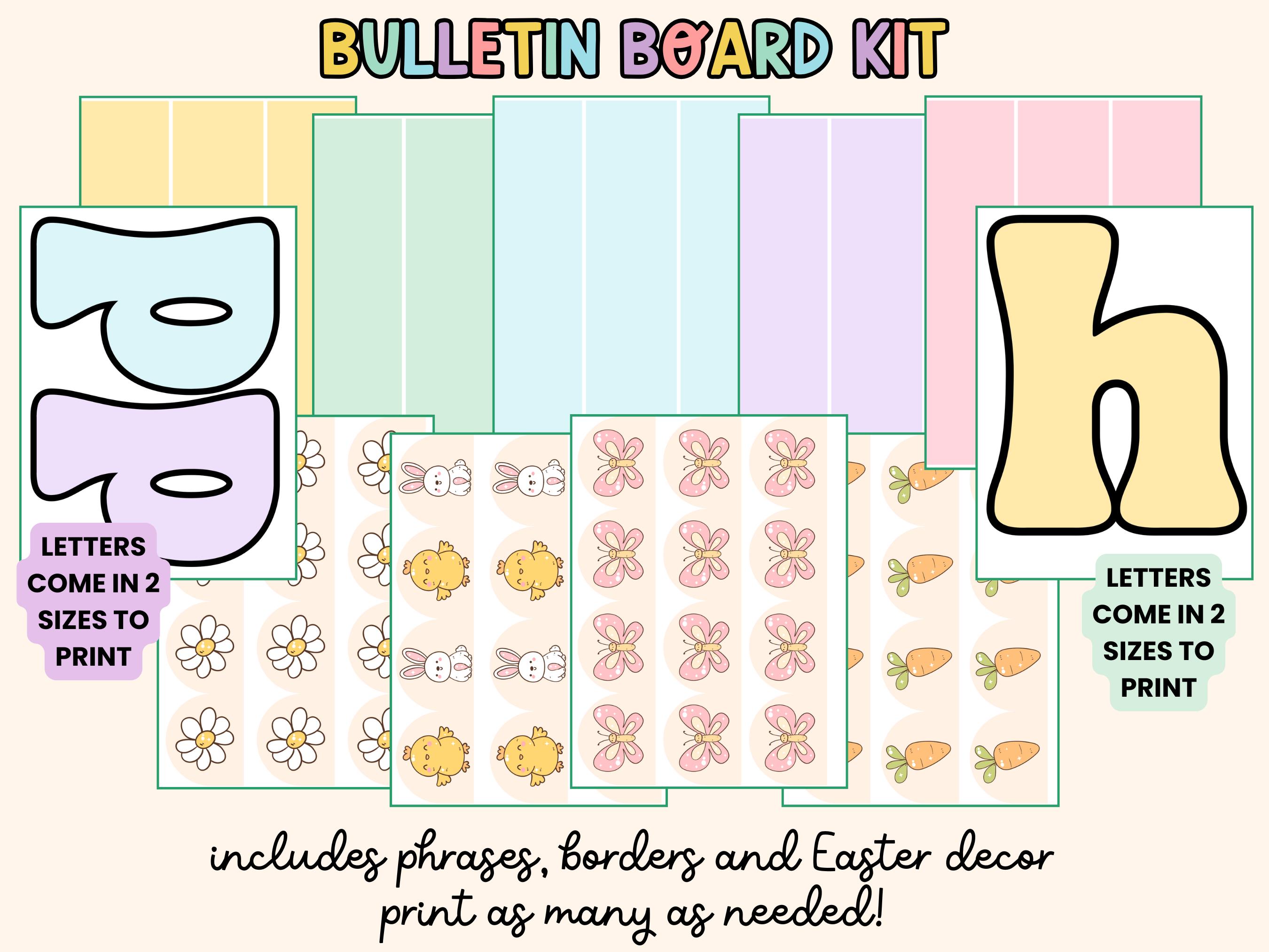 Easter Bulletin Board Kit: Spring Classroom Decor (digital Download) - Etsy