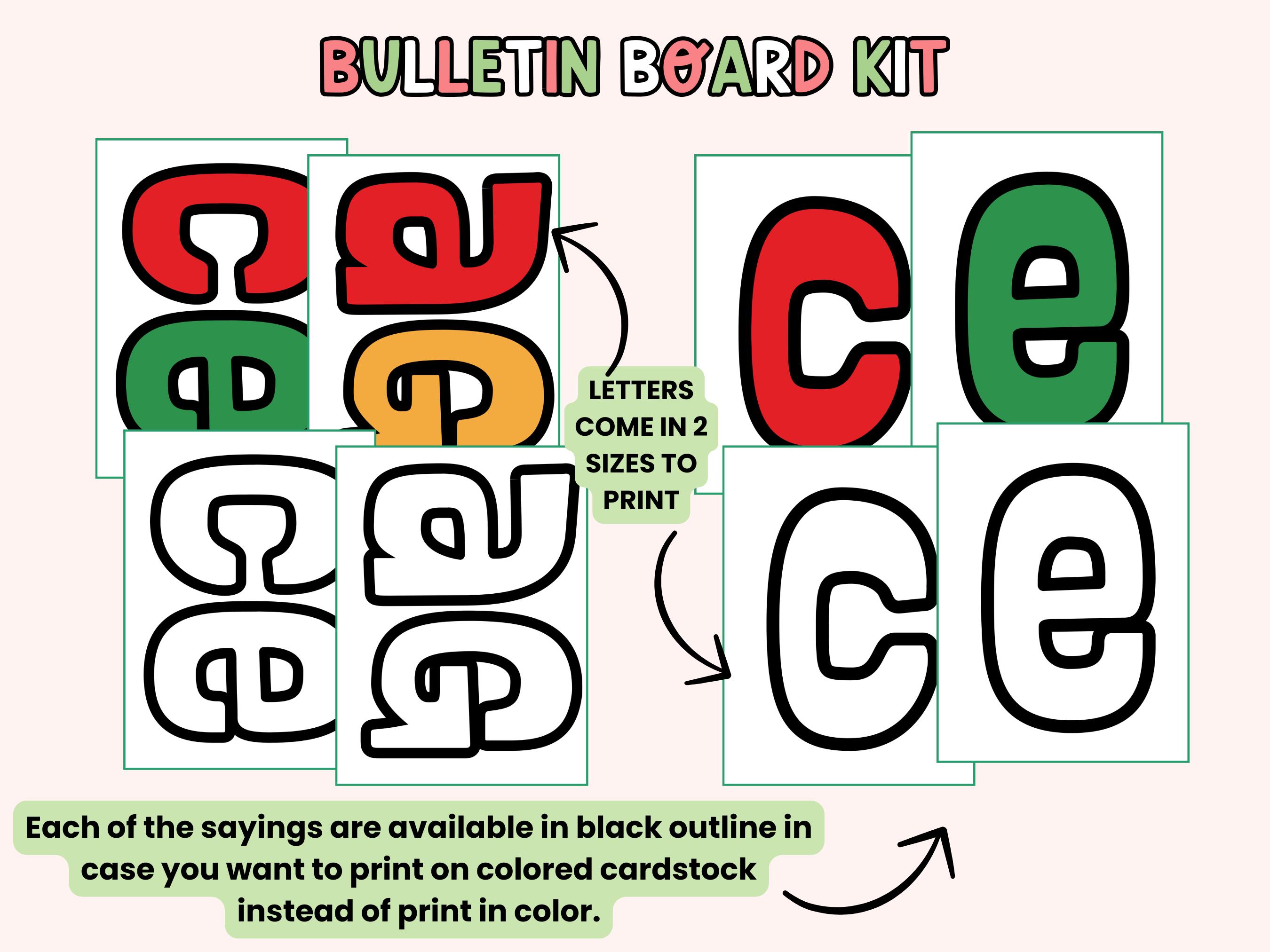 Christmas Bulletin Board Kit: Fun December Classroom Decor (digital ...
