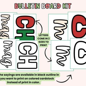 Christmas Bulletin Board Kit: Fun December Classroom Decor (digital ...