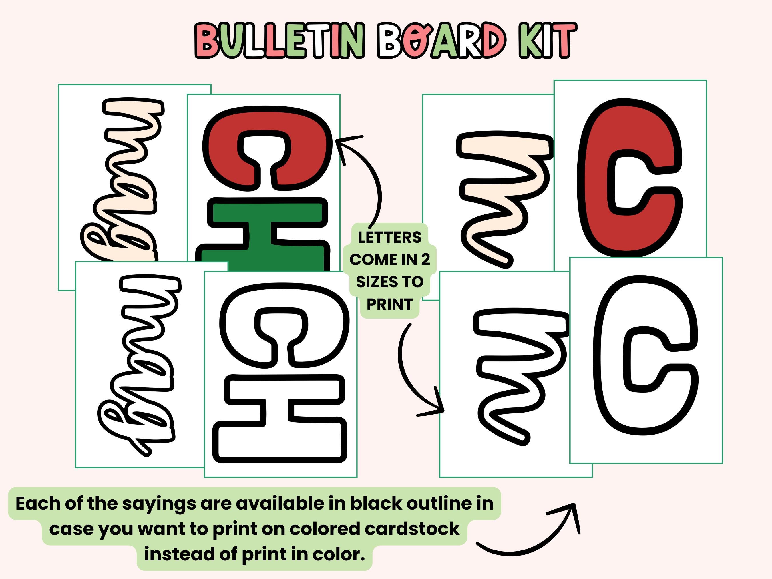 Christmas Bulletin Board Kit: Fun December Classroom Decor (digital ...