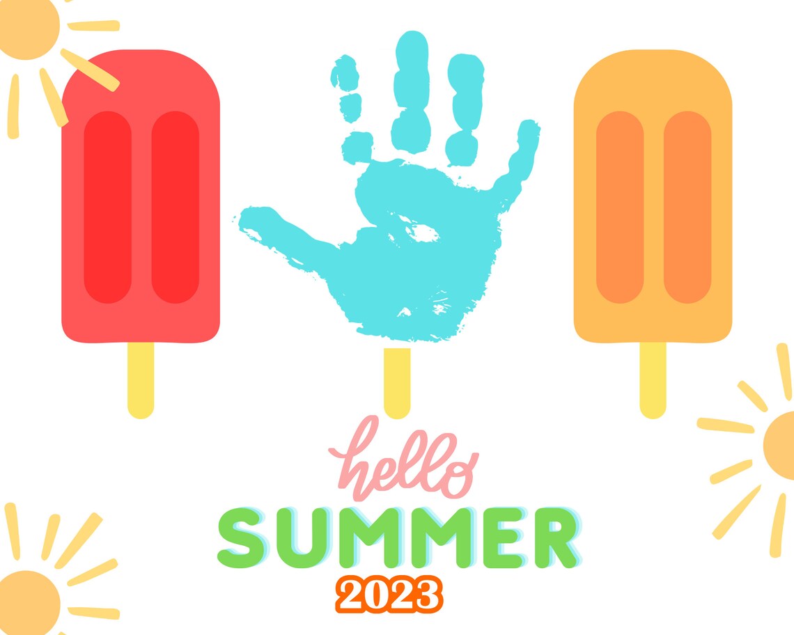 Summer Handprint Craft Bundle Summer Craft for Kids Homeschool Crafts ...
