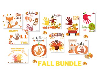 Fall Handprint Craft Bundle Fall Preschool Craft Fall Craft Kids ...