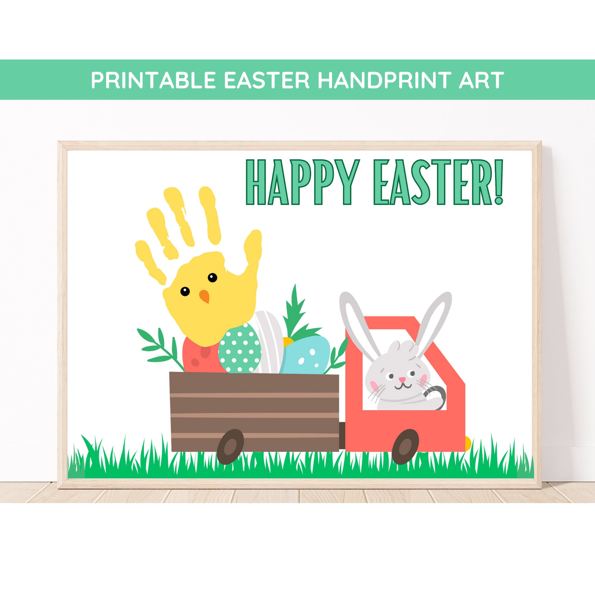 Easter Handprint Craft for Kids Easter Printable Handprint Art, Toddler ...