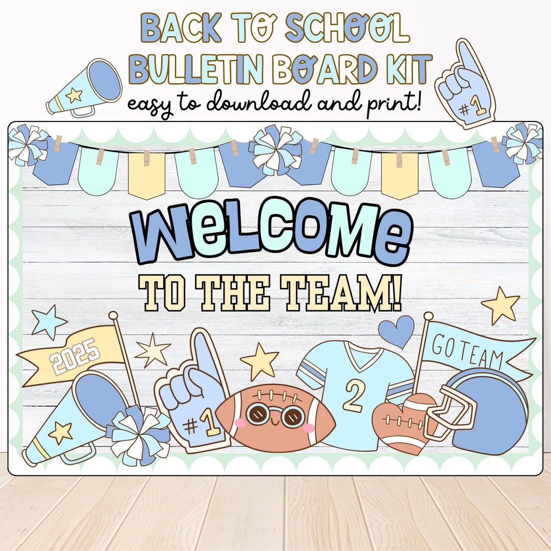 Sports Bulletin Board Kit: Varsity Classroom Decor (digital Download ...