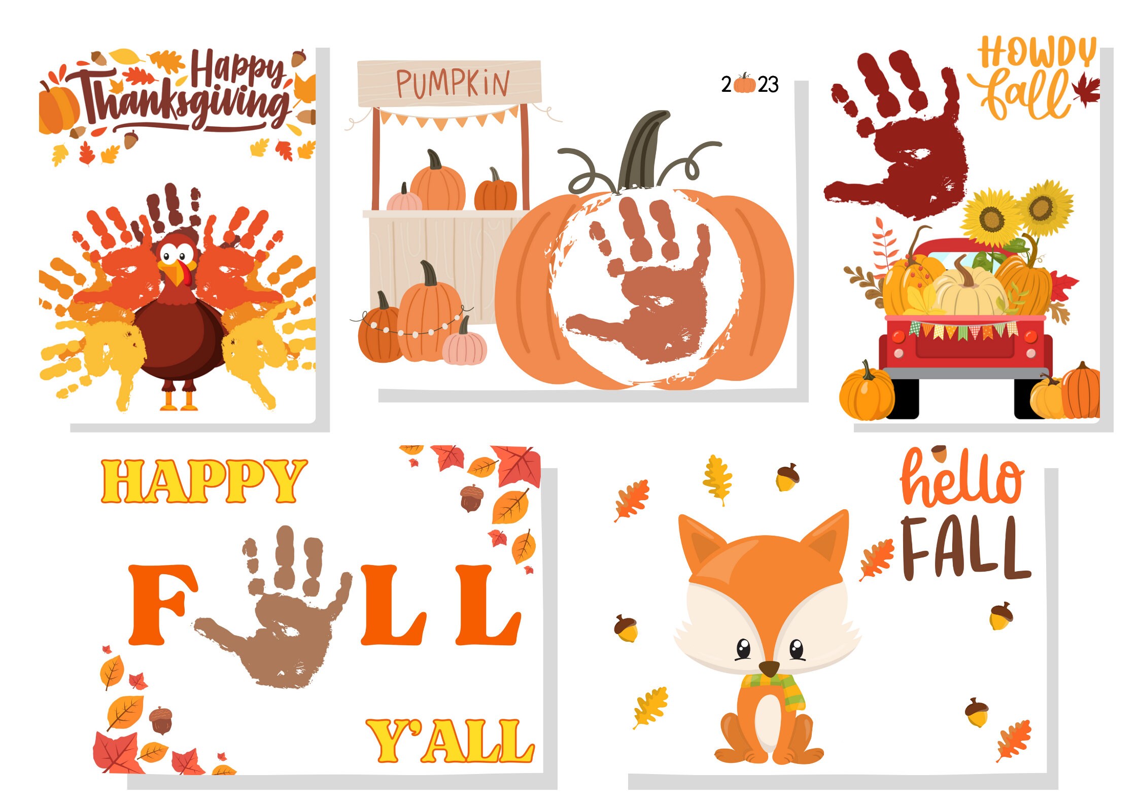 Fall Handprint Craft Fall Handprint Art Fall Craft for Kids Autumn ...