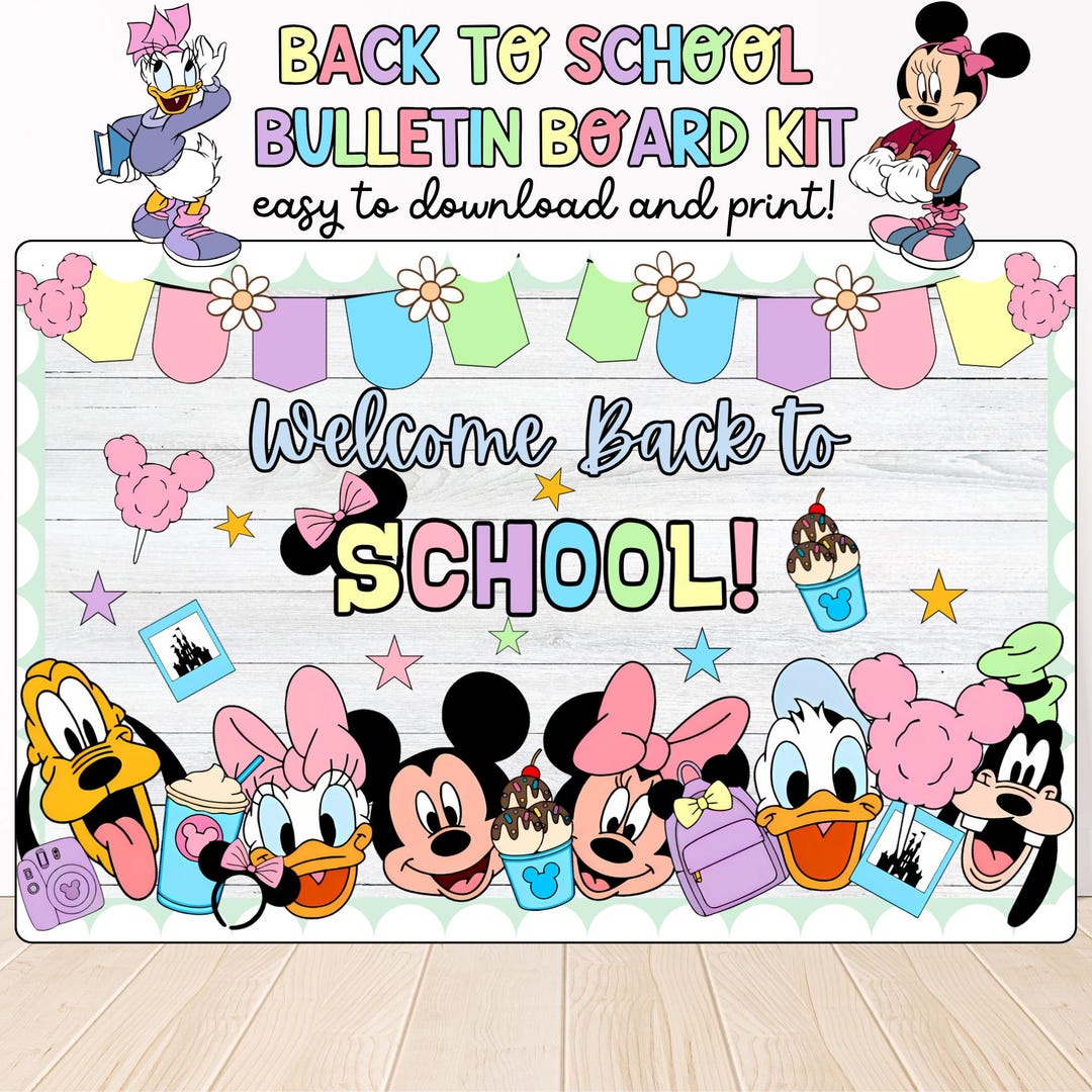 Back to School Bulletin Board Kit: Classroom Decor (digital Download ...