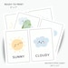 16 Weather Cards Preschool Weather Chart Montessori Flashcards ...