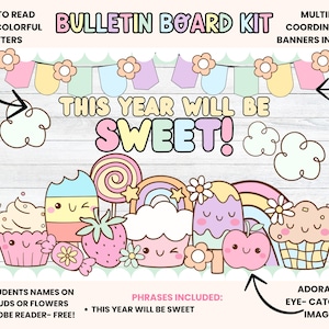 Sweet Theme Bulletin Board Kit, Classroom Decor (digital Download) - Etsy