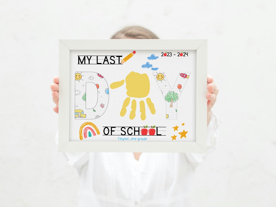 Last Day of School Handprint Craft | Preschool Graduation | Memory ...