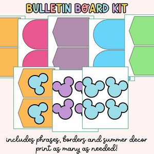 End of Year Bulletin Board Kit: Summer Class Decor (digital Download ...