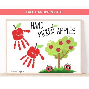Apple Handprint Craft, Back to School, Handprint Art Craft for Kids ...
