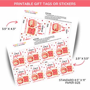 Printable Happy Valentines Day Gift Tag, You're My Jam Valentines Day ...