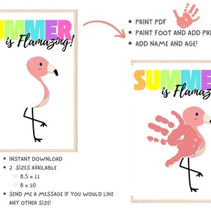 Flamingo Handprint Craft for Kids | Summer Handprint Craft | Summer ...