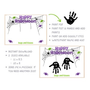 Halloween Handprint Bundle | Spooky Halloween Handprint Crafts and ...