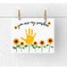 Sunflower Handprint Craft | Fall Handprint Art | Handprint Flower Art ...