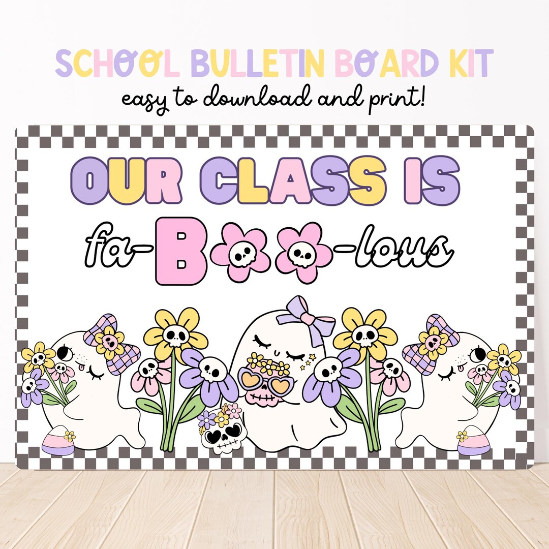 Faboolous Classroom Halloween Bulletin Board Kit, Classroom Decor ...