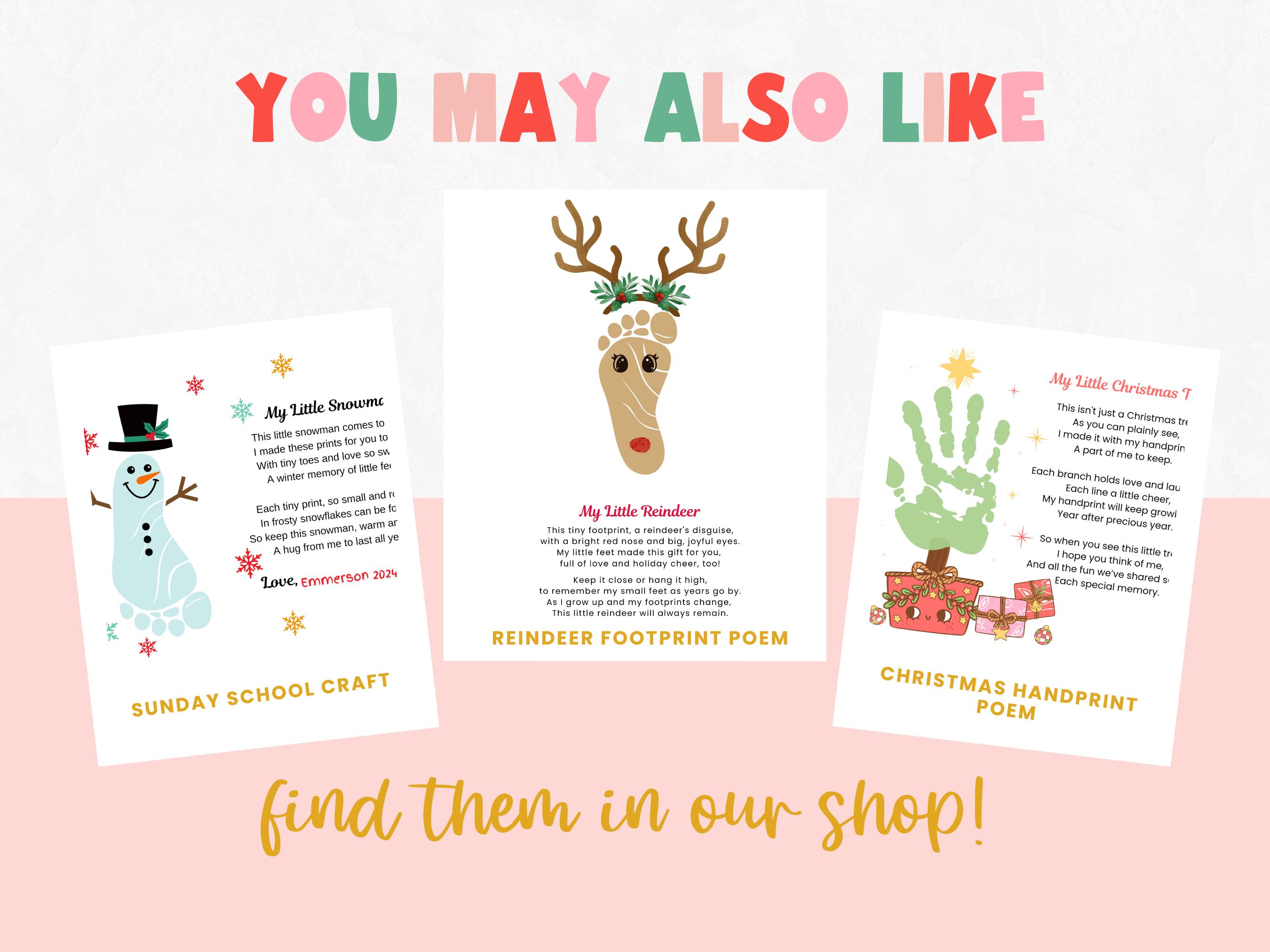 Christmas Nativity Handprint Art: Keepsake Poem (digital Download) - Etsy