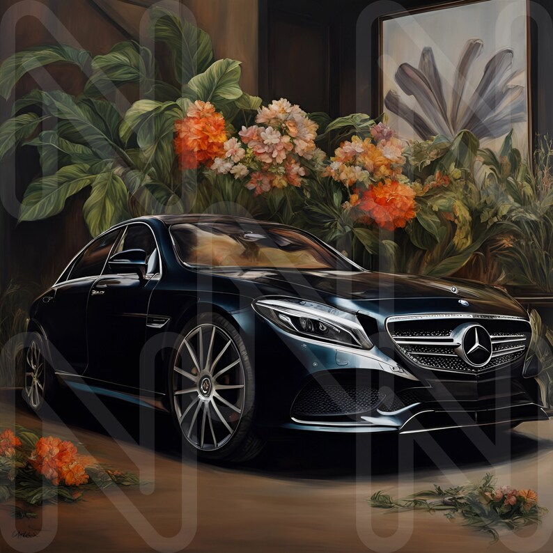 Set of 3 Posters Car Digital Wall Room Decor for Boys Children's Home ...