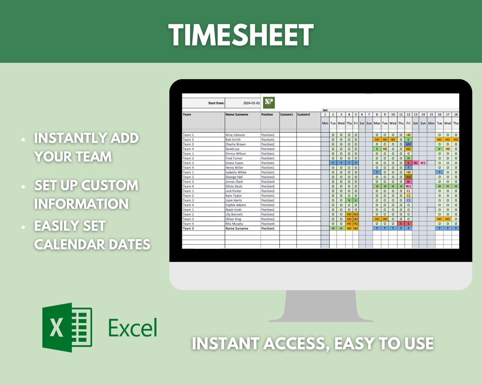 Company Timesheet | Team Timesheet | Company Time Tracker | Workday ...