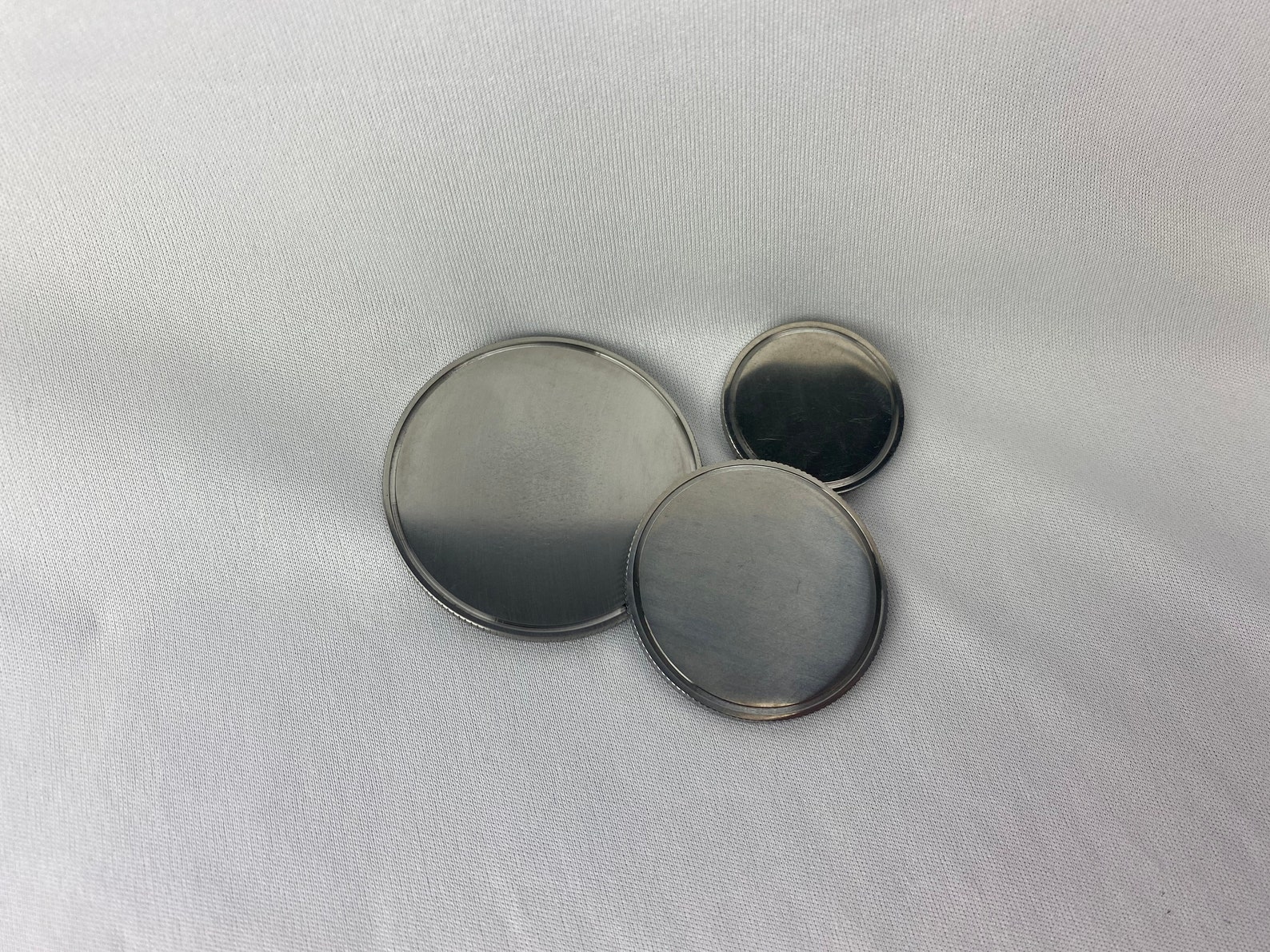 Titanium Coin Blanks - Challenge Coin - Reed Edge - Grooved - Mirror ...