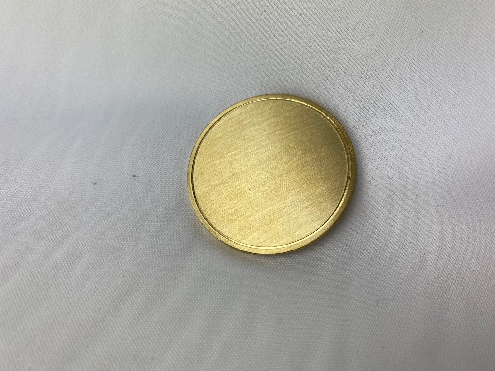 Brass Blanks - Challenge Coin - Reed Edge - Grooved - Mirror Finish -40 ...