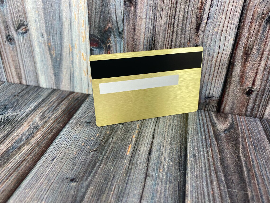 Matte Black Stainless Steel Metal Credit Card Size Card Metal - Etsy