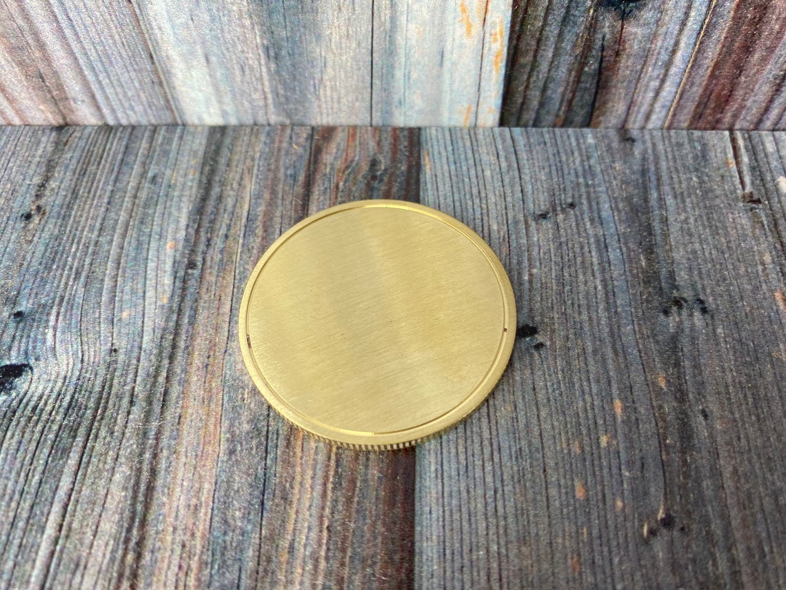 Brass Blanks - Challenge Coin - Reed Edge - Grooved - Mirror Finish -40 ...