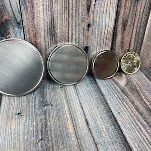 Titanium Coin Blanks - Challenge Coin - Reed Edge - Grooved - Mirror ...