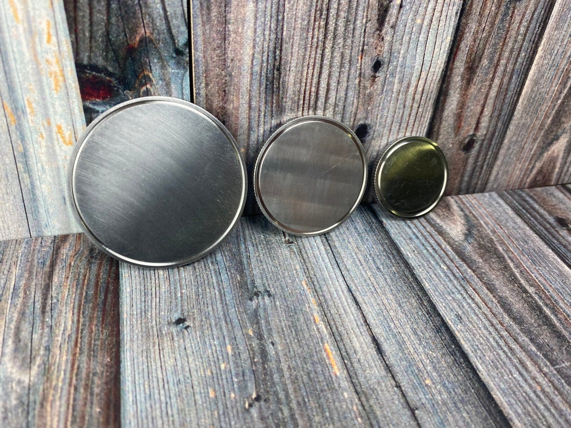 Titanium Coin Blanks Challenge Coin Reed Edge Grooved Mirror Finish 40 ...