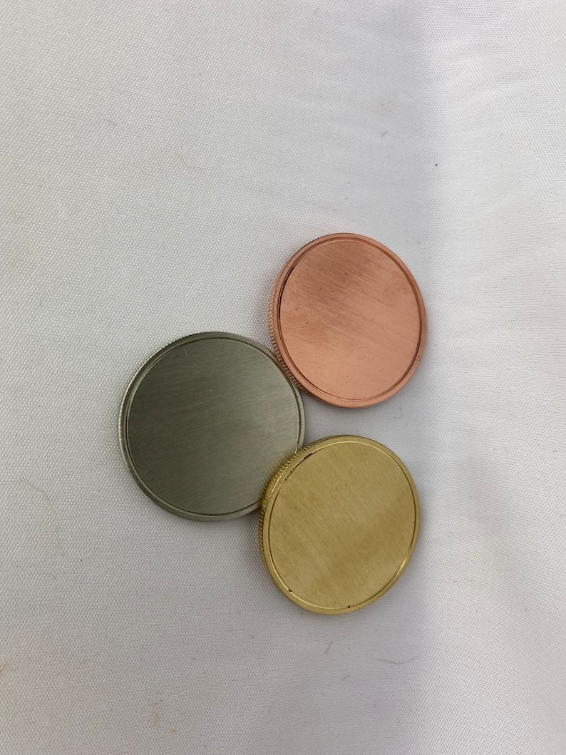 Copper Blanks Challenge Coin Reed Edge Grooved Mirror Finish 40 Mm ...