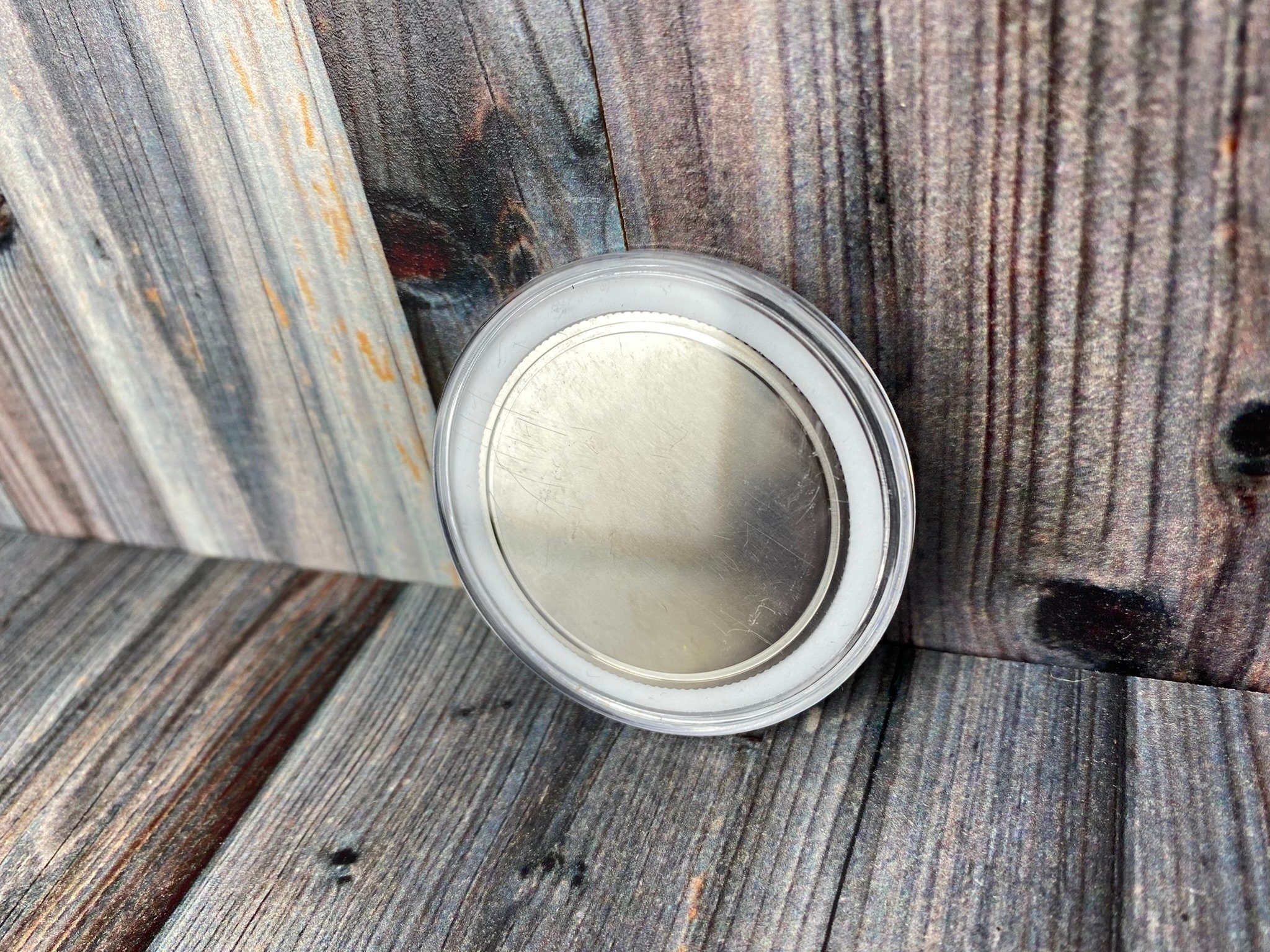 Titanium Coin Blanks Challenge Coin Reed Edge Grooved Mirror Finish 40 ...