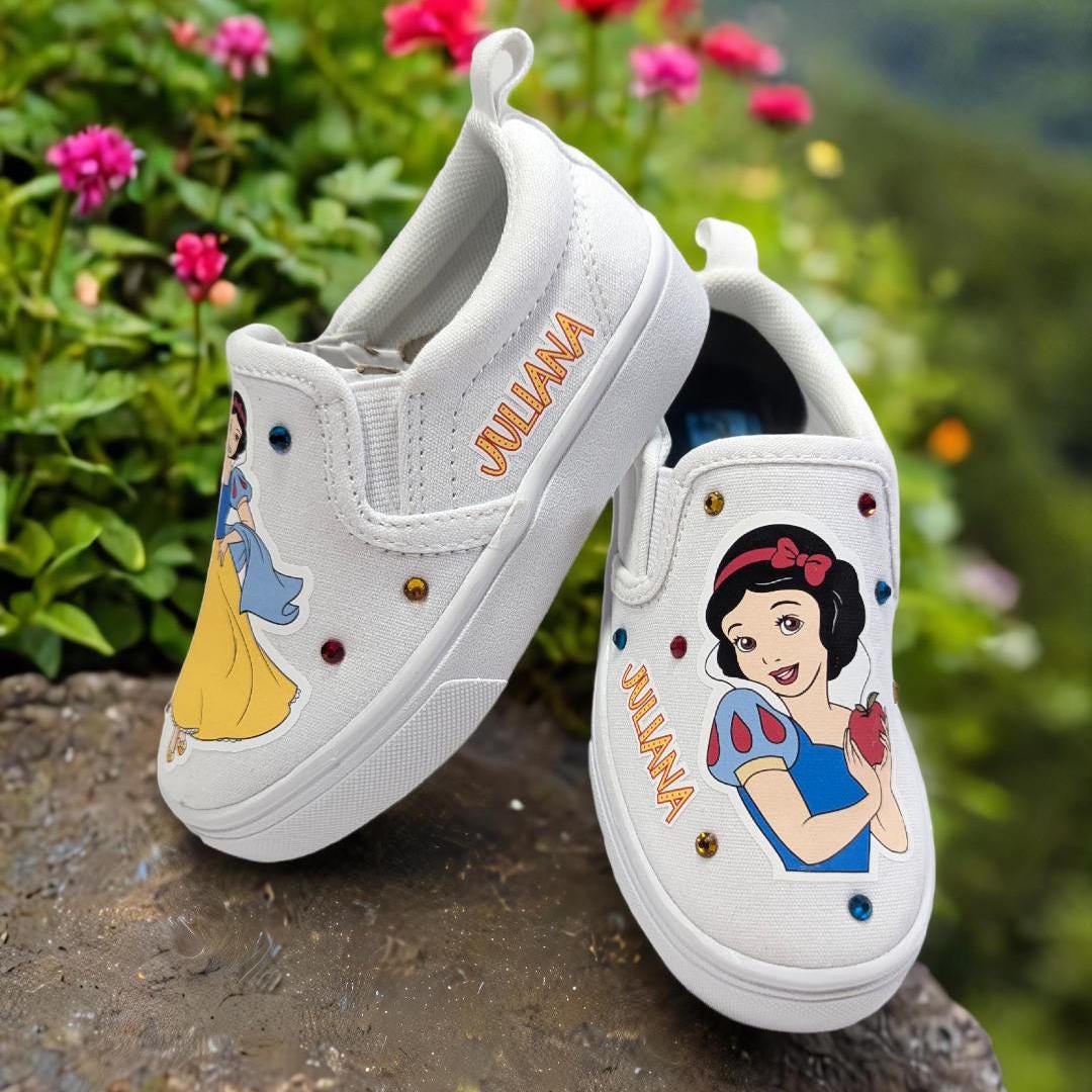 Personalized Princess Slip on Shoes || Custom Disney Princess Sneakers ...