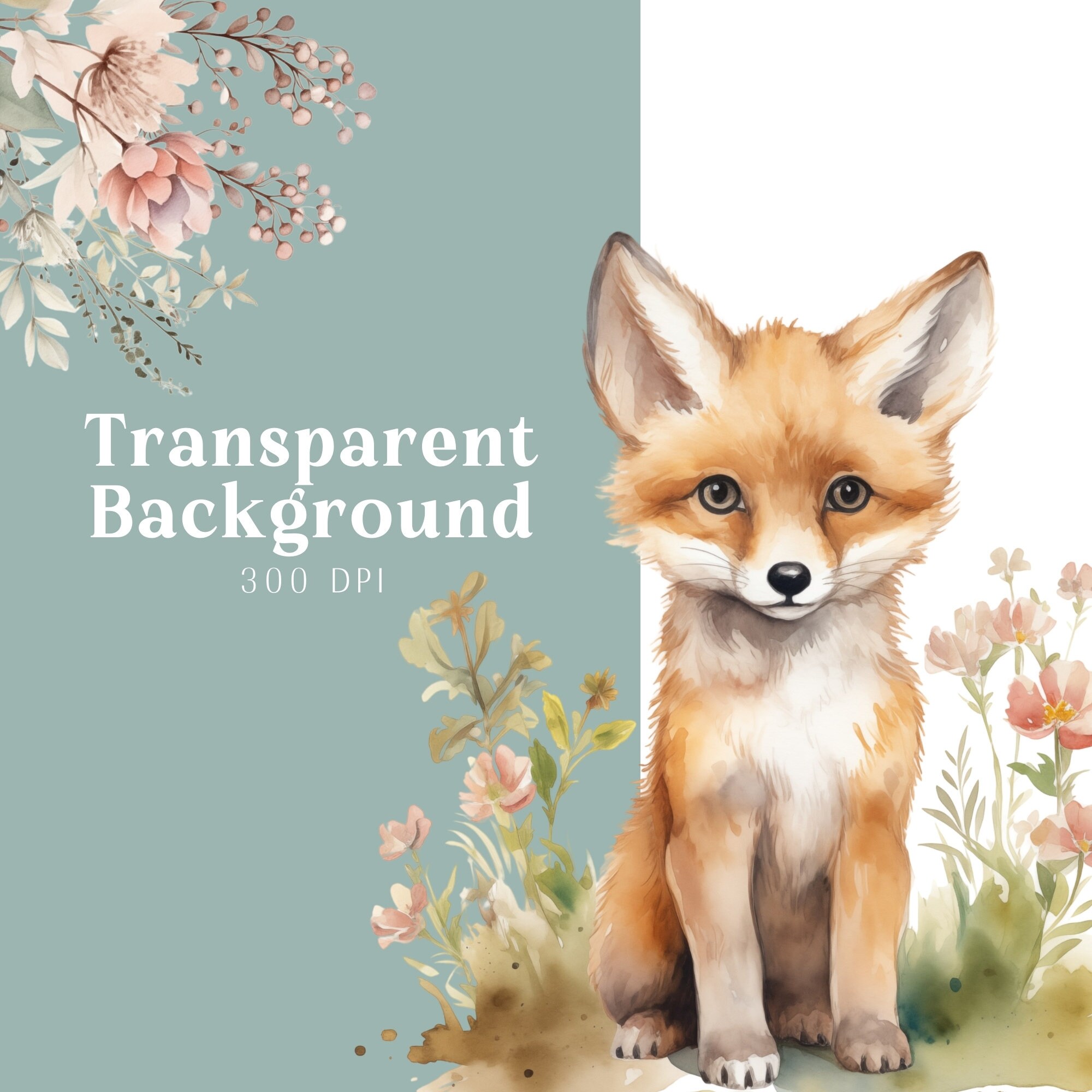 Cottagecore Fox Clipart Clipart for Commercial Use Cottagecore Clipart ...