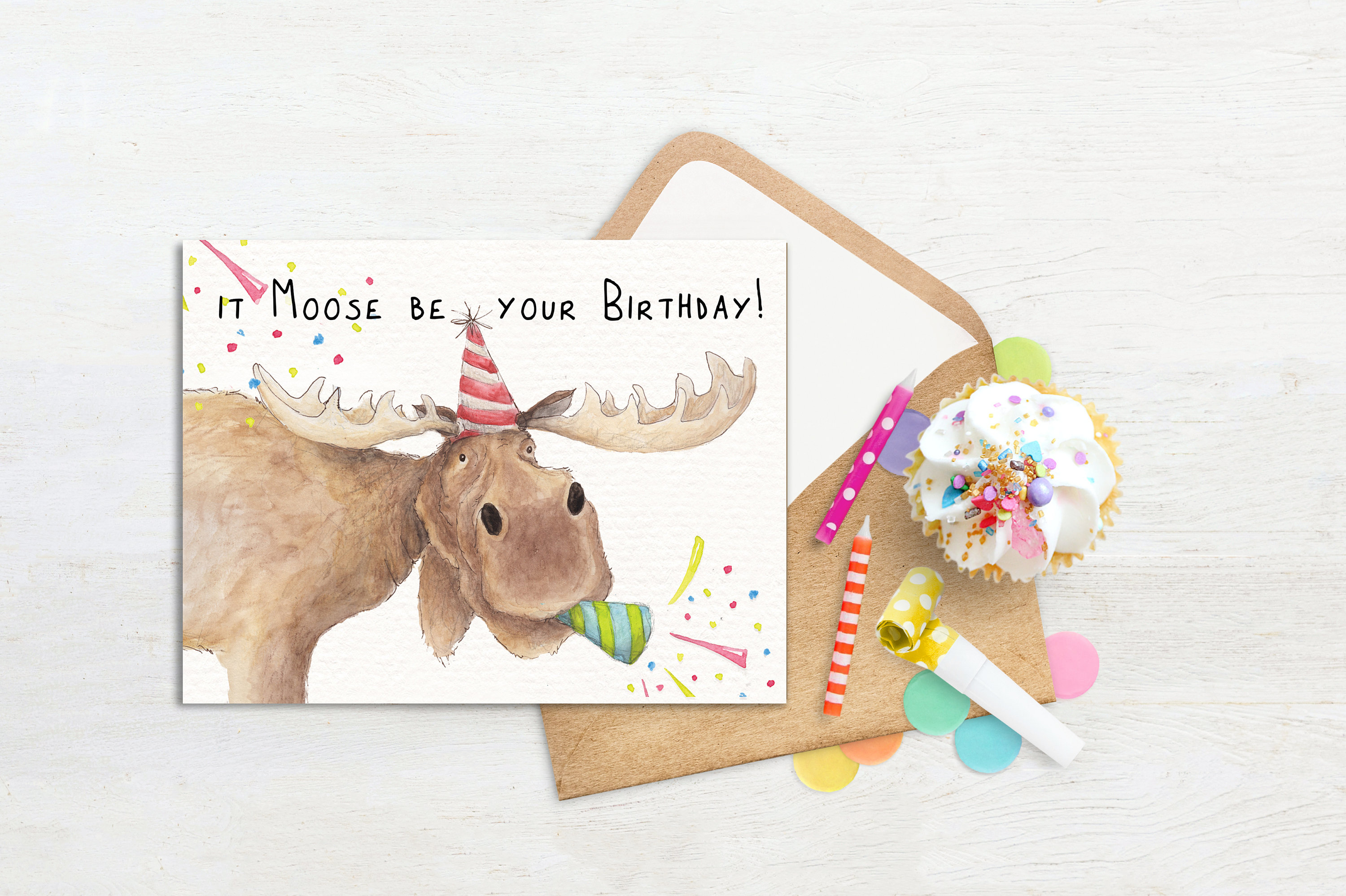 Moose Be Your Birthday Card | Happy Birthday Card | Moose Greeting Card ...
