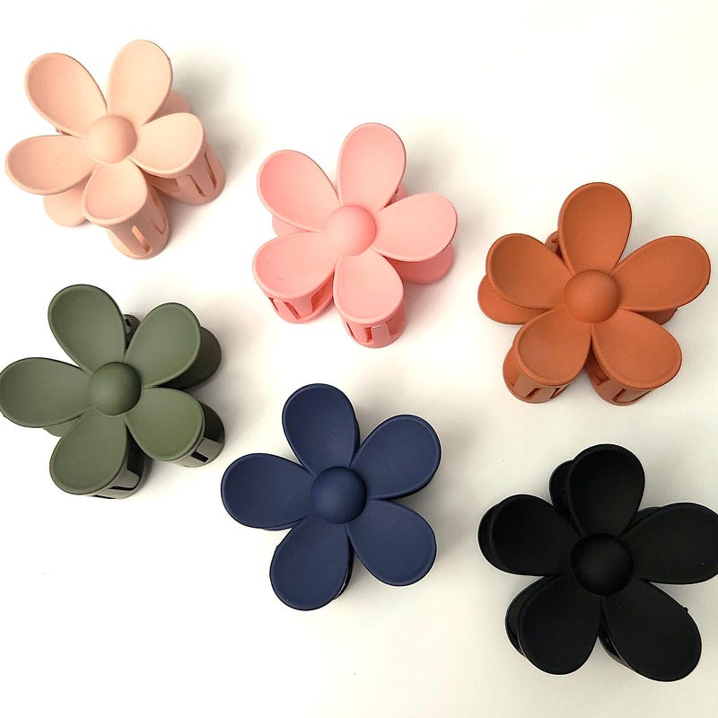 Flower Hair Clips - Etsy