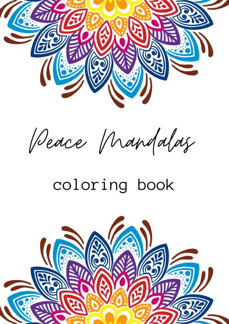 Peace Mandela Coloring Book - Etsy