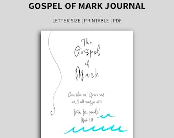 Printable Bible and Prayer Journal - Book of Mark - Etsy
