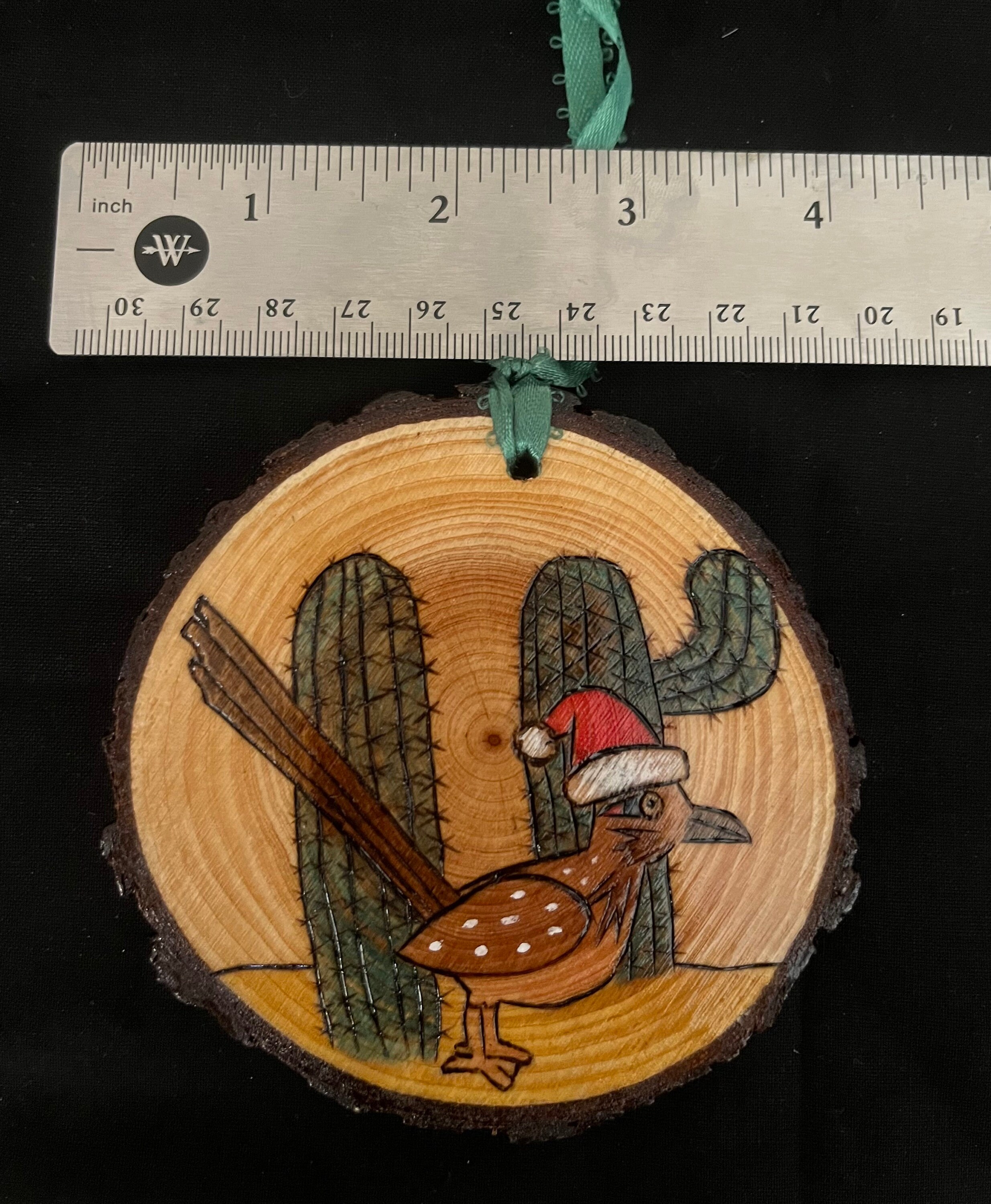 Wood/pyrography Roadrunner Ornament - Etsy