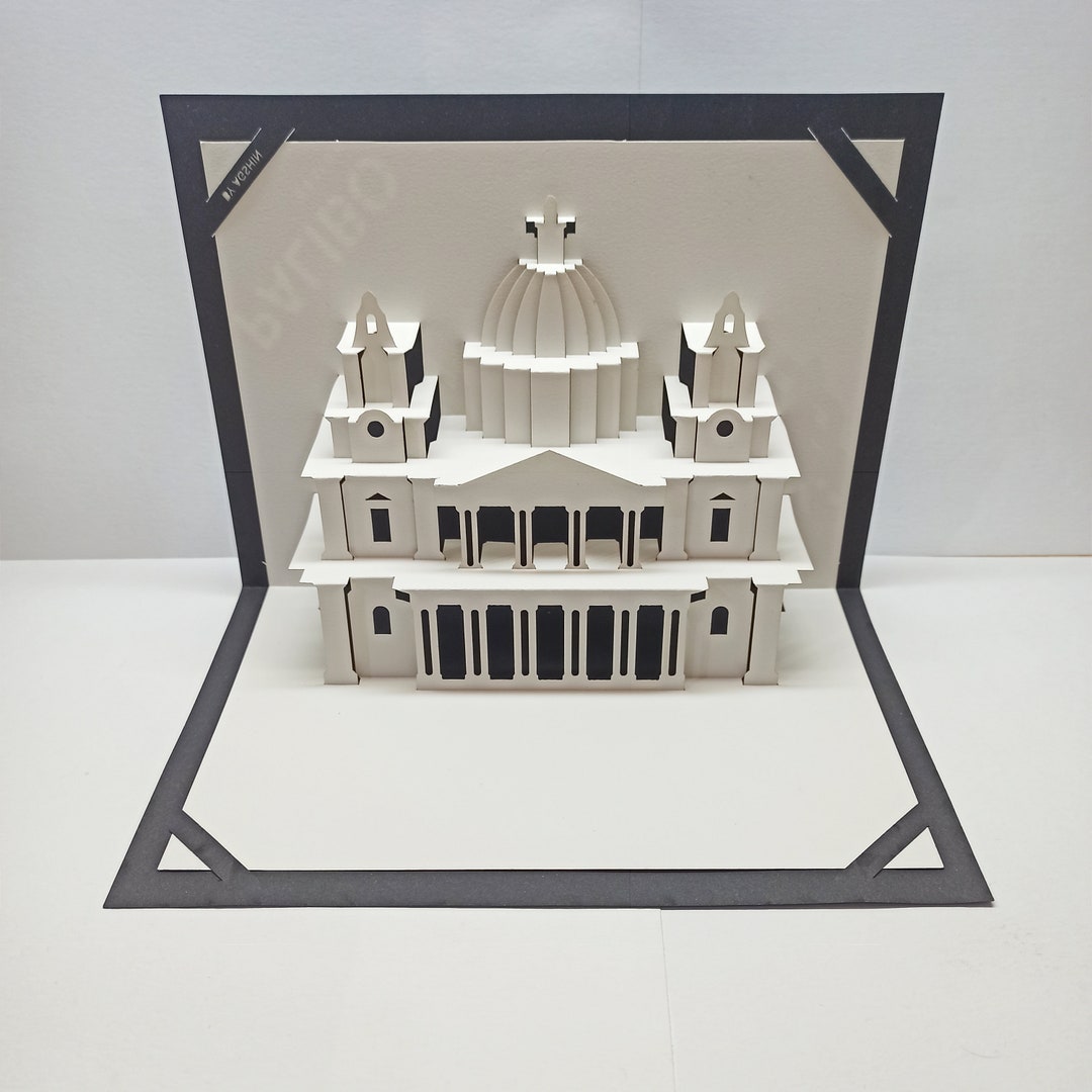 DIY Pop up Card PDF Templates, Architectural Origami, Kirigami, 3d ...