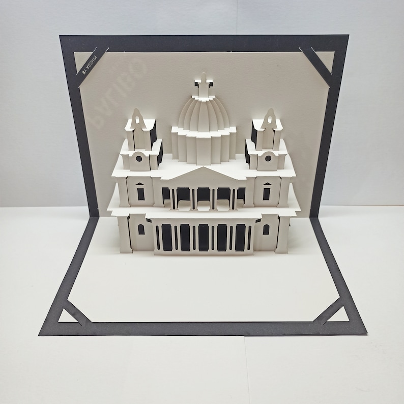 DIY Pop up Card PDF Templates, Architectural Origami, Kirigami, 3d ...