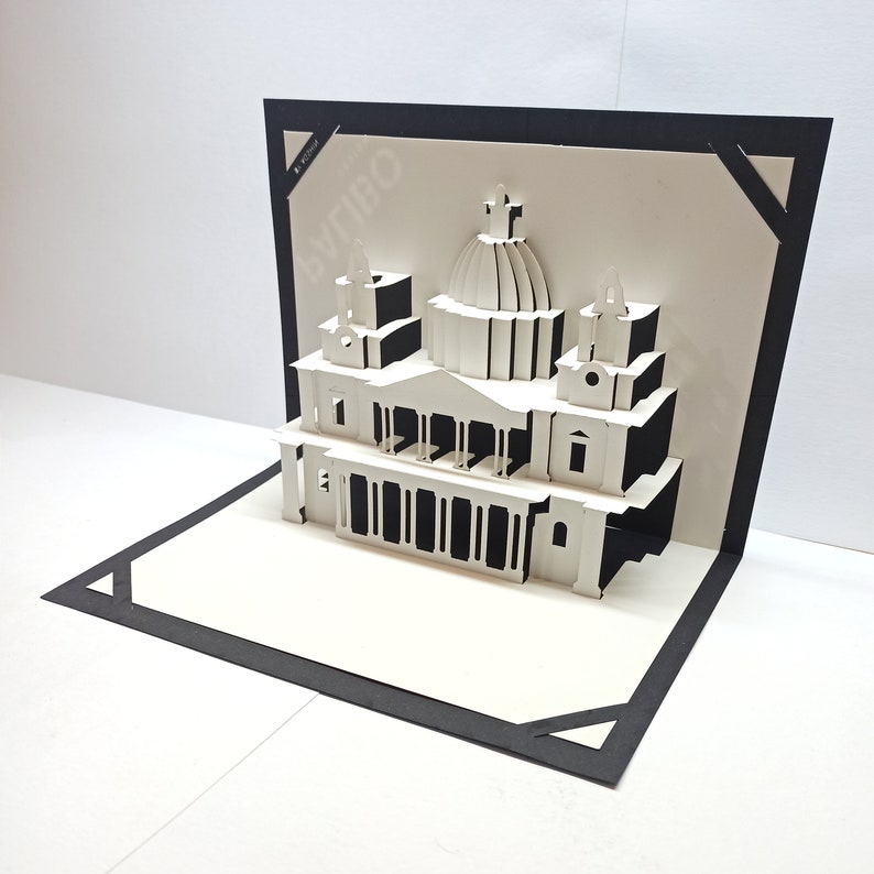 DIY Pop up Card PDF Templates, Architectural Origami, Kirigami, 3d ...