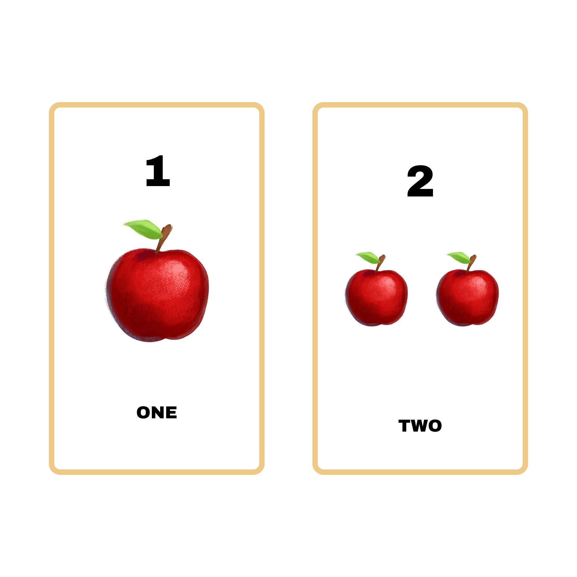My First Printable Counting Cards 1 - 10, Learn to Count on Your ...