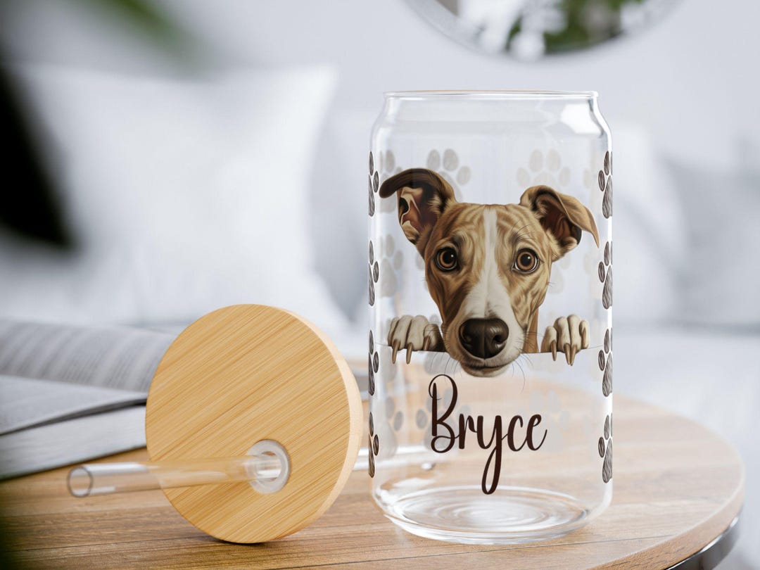 Whippet, Whippet Dogs, Whippet Cup, Gift, Pet Cup, Dog Cup, Glass ...