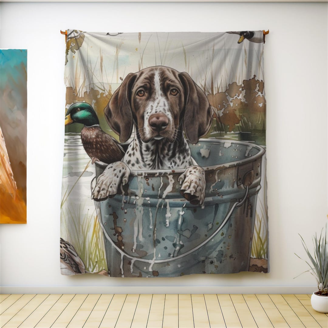 Mallard Duck, German Shorthaired Pointer, Hunting Blanket, Outdoors ...
