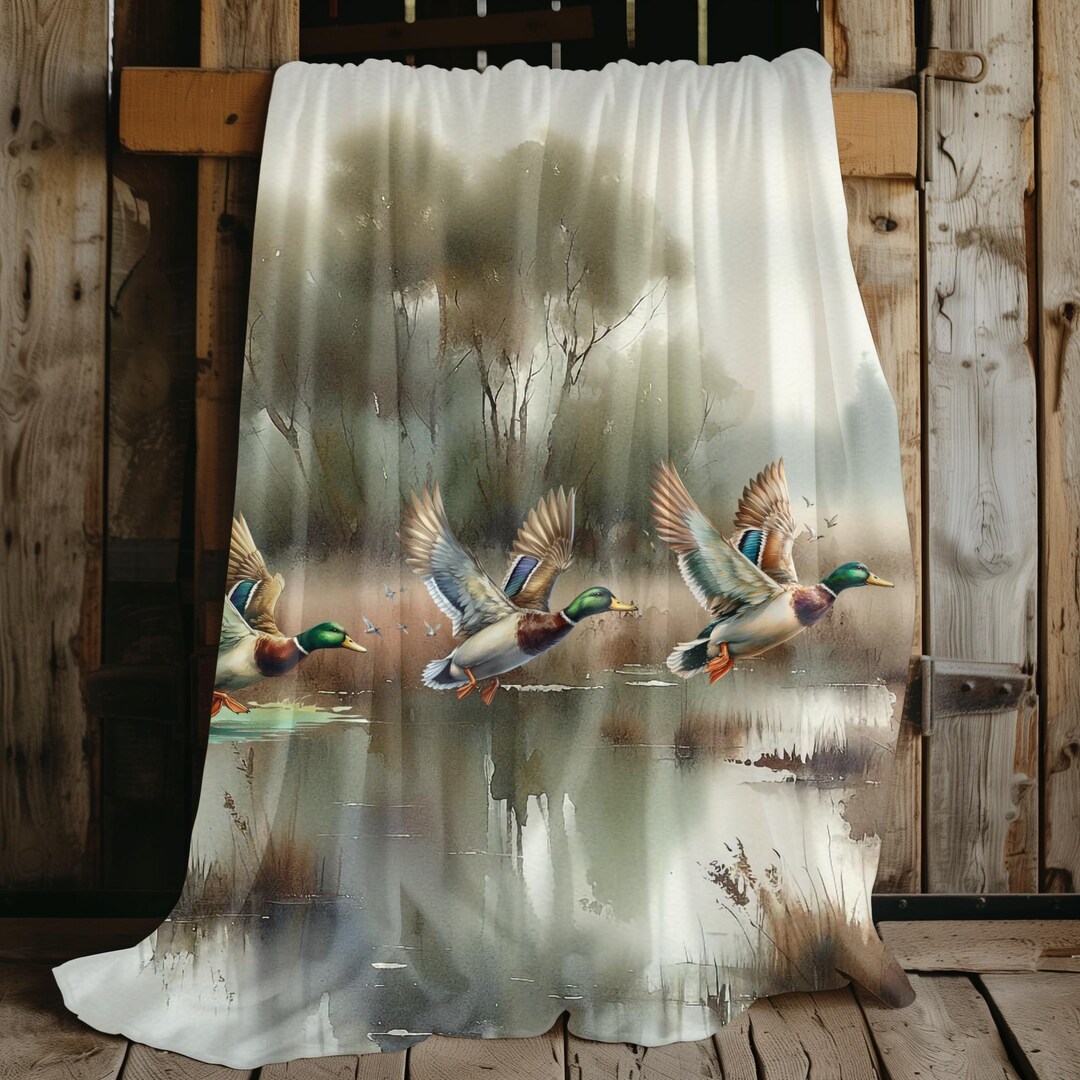 Mallard Duck, Mallard Duck Blanket, Hunting Blanket, Outdoors Blanket ...